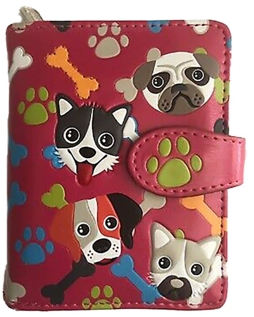 Dogs, Bones, and Paws Faux Leather Wallet by ShagWear – PetDesignZ