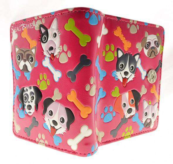 Dogs, Bones, and Paws Faux Leather Wallet by ShagWear – PetDesignZ